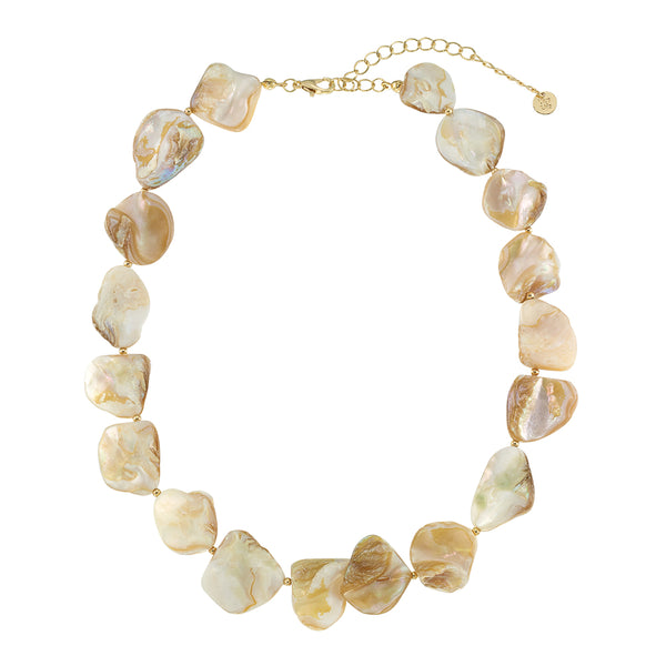 Genuine Mother of Pearl 15" Necklace - VivaLife Jewelry