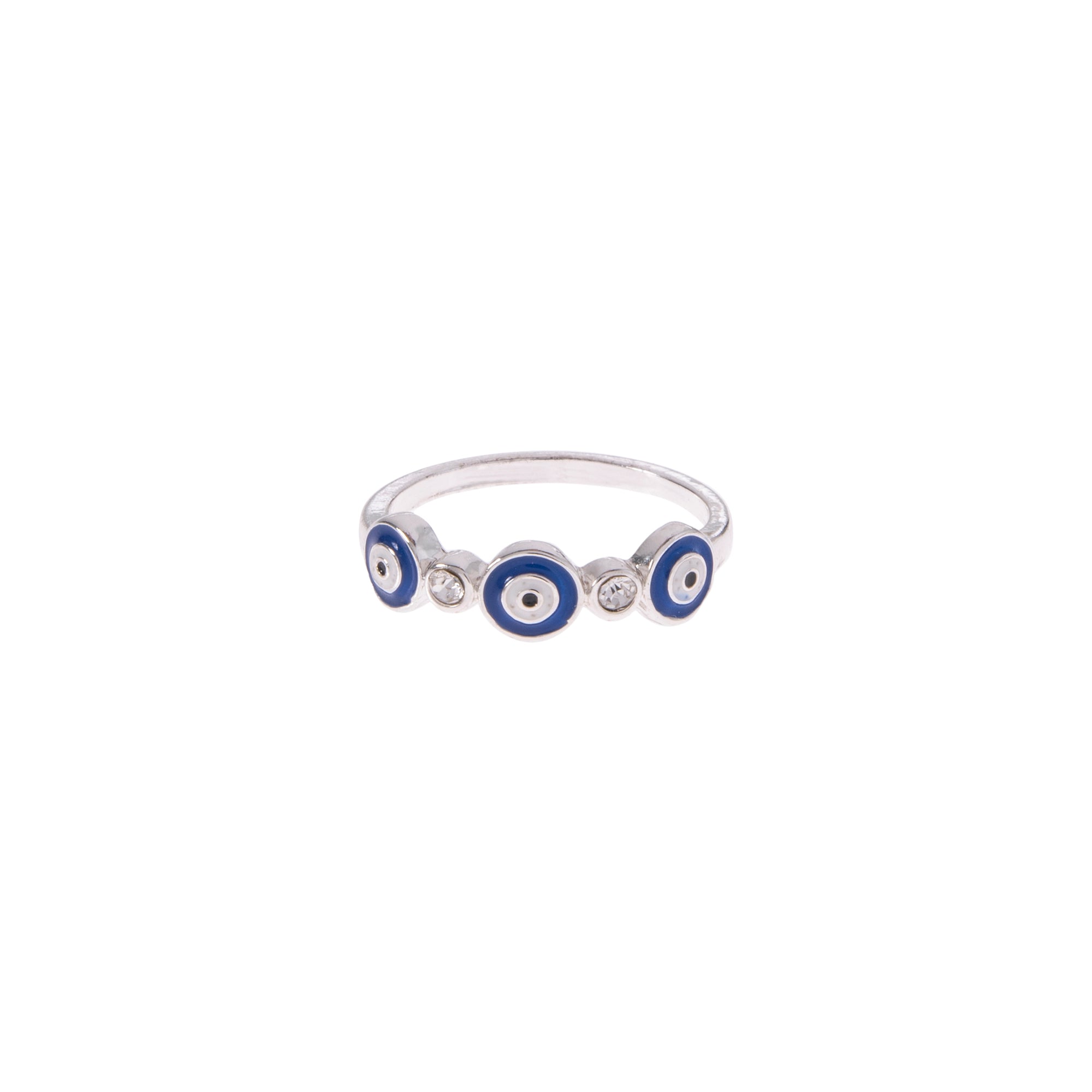 Enamel evil eye ring store